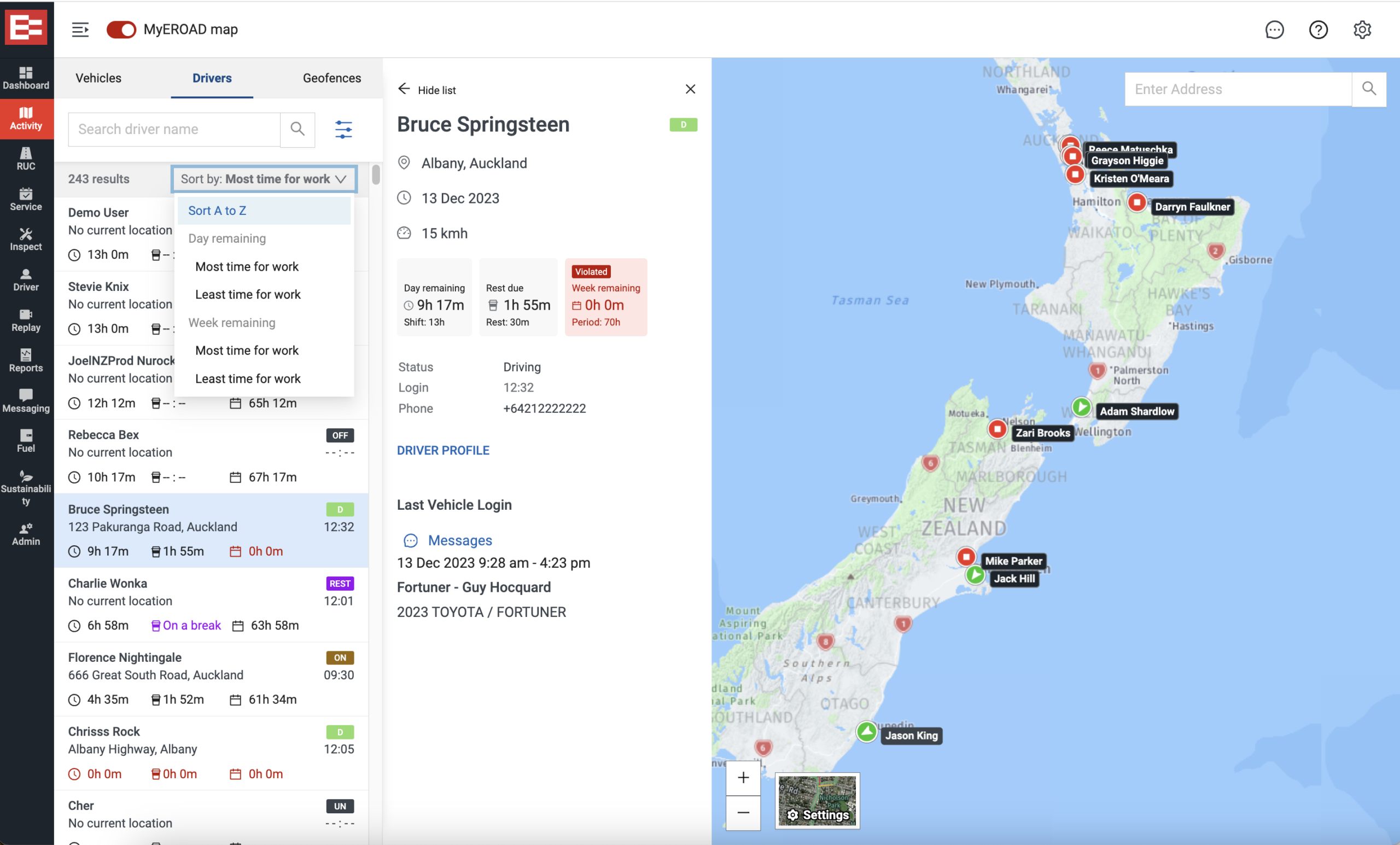 Logbook Data Now in Fleet Map for Efficient, Compliant Job Management ...